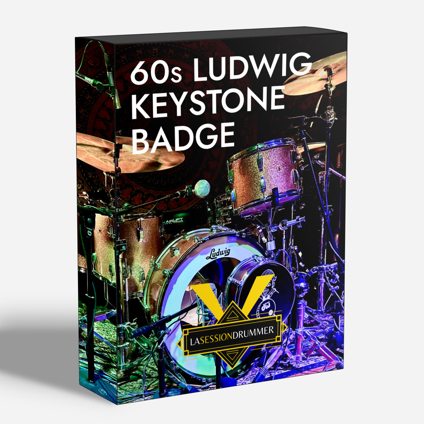 60's Ludwig Keystone Badge – LA Session Drummer